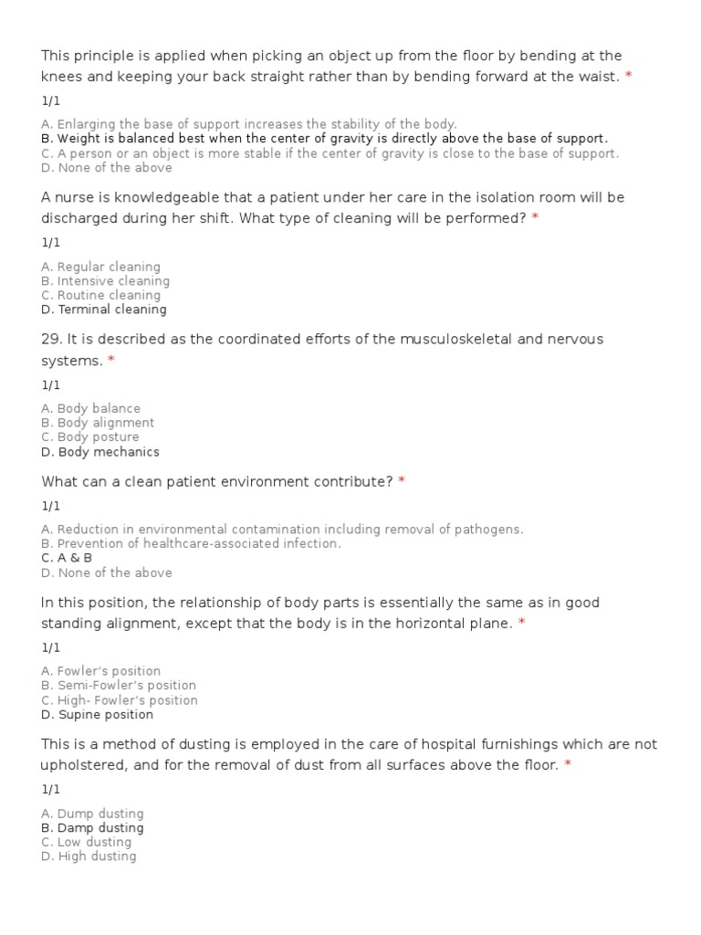 RLE FUNDA Test Compilation | PDF | Anatomical Terms Of Motion ...