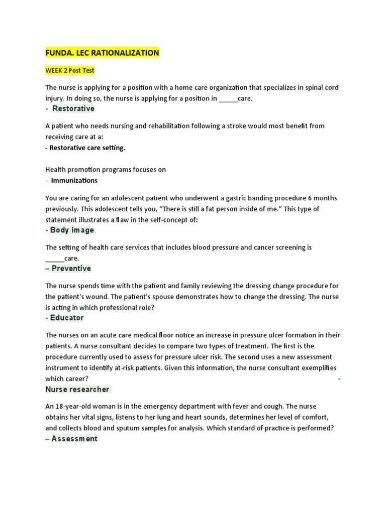 FUNDA Lec-Reviewer | PDF | Nursing | Communication
