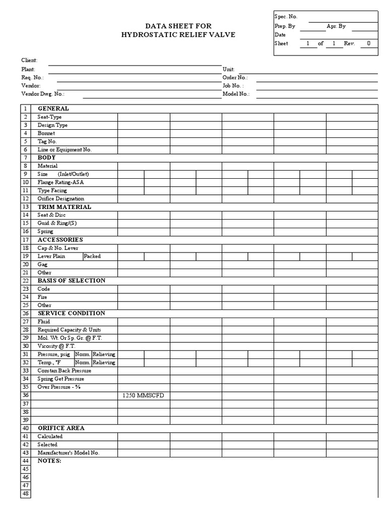 Hydrostatic Relief Valve | PDF