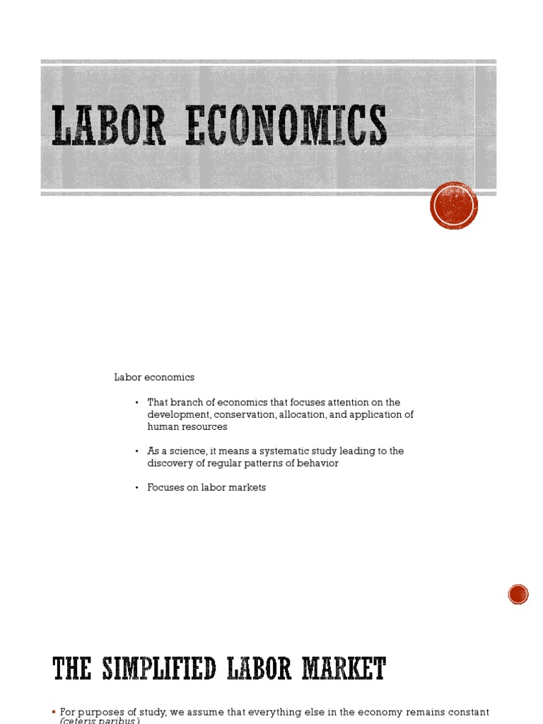 Labor Economics | Download Free PDF | Labour Economics | Elasticity ...