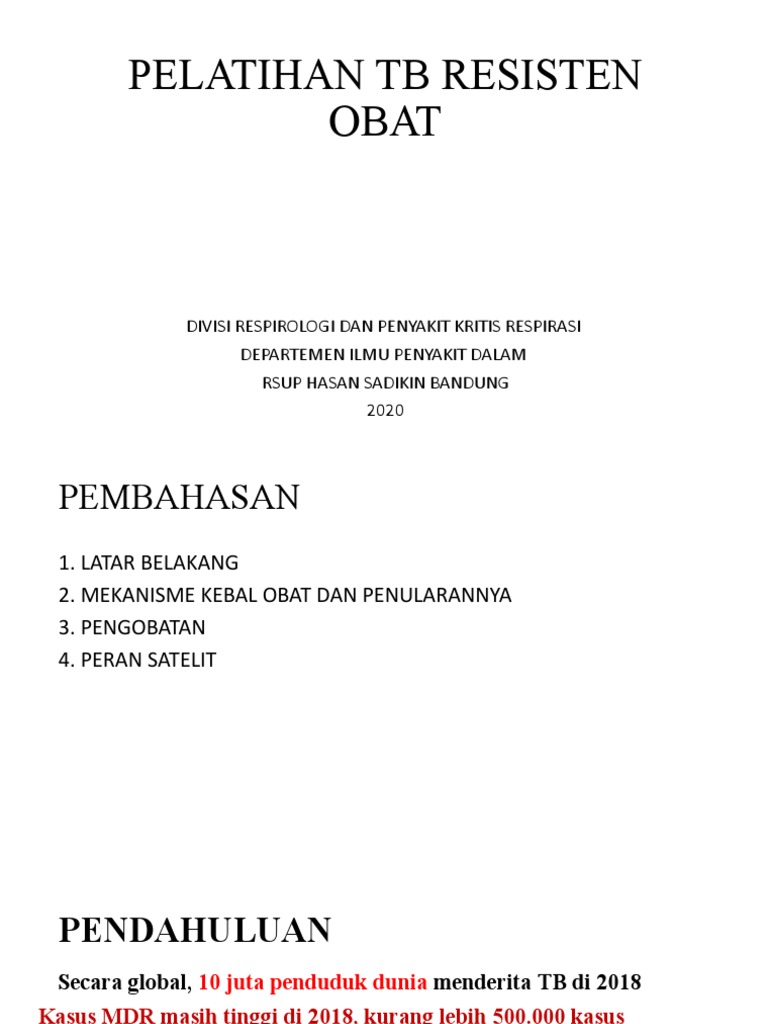 OJT TB MDR 2020-New | PDF | Pengembangan Diri | Kesehatan Holistik