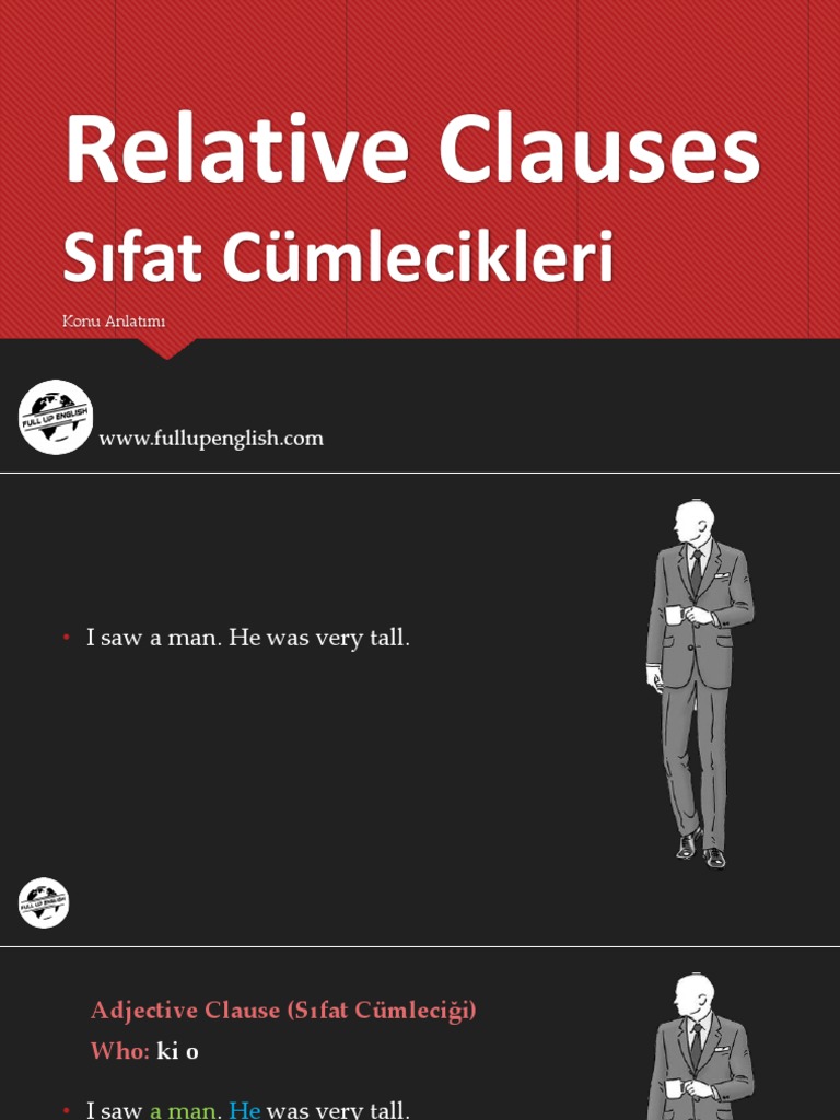 39 - Relative Clauses (İleri) - Konu Anlatımı | PDF | Syntactic Relationships | Linguistic Typology