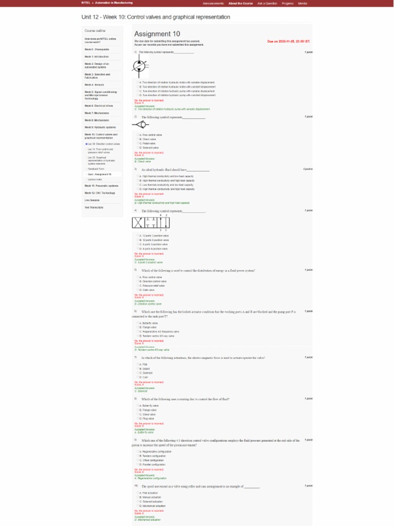 Noc20 Me58 Assignment Week 10 PDF | PDF