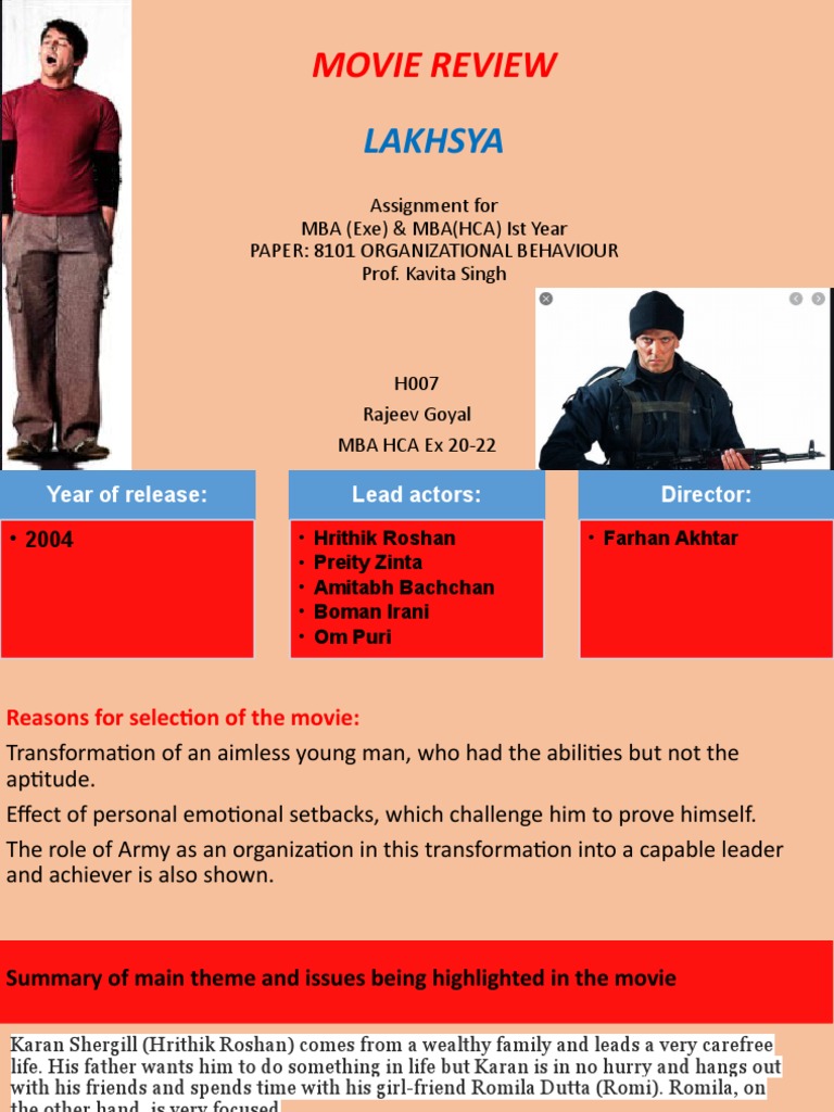 H007 - Rajeev Goyal - OB - MovieReview - RAJEEV GOYAL | PDF
