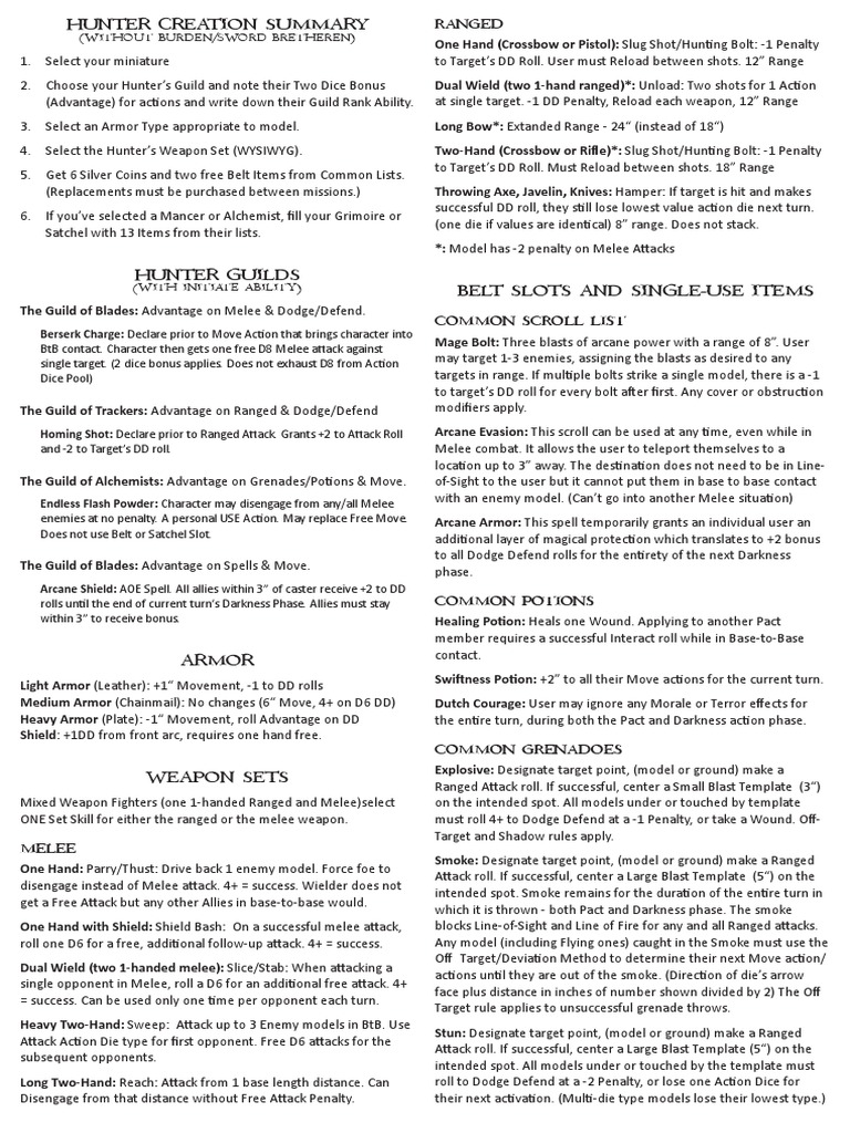 Nightwatch Cheat Sheet | PDF