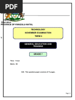 Grade 7 Technology Term 2 | PDF | Paper | Telephone