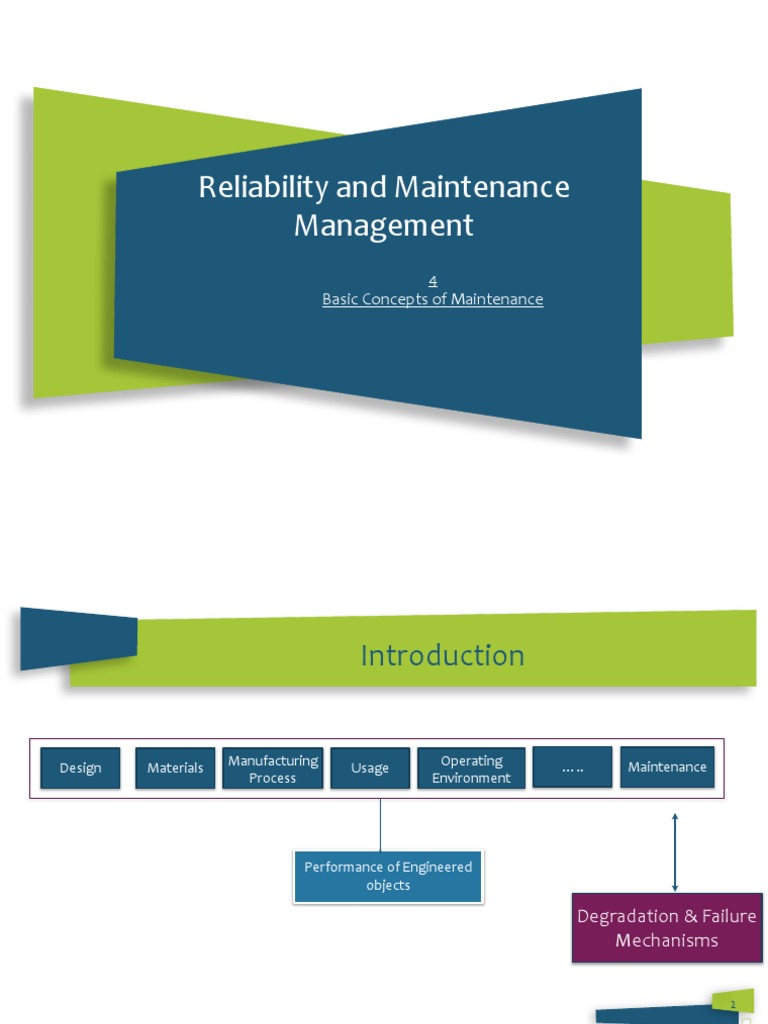 4 - Basic Concepts of Maintenance | PDF | Reliability Engineering | Business