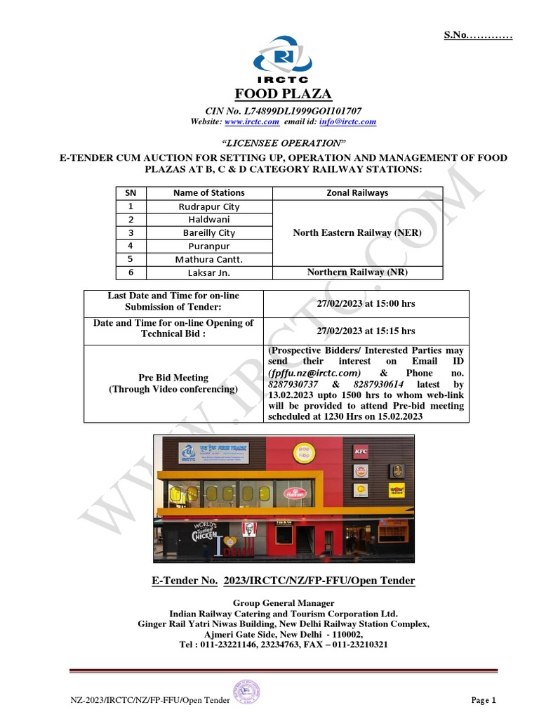 NZ Final FP Tender Doc PDF | PDF | Auction | Marketing