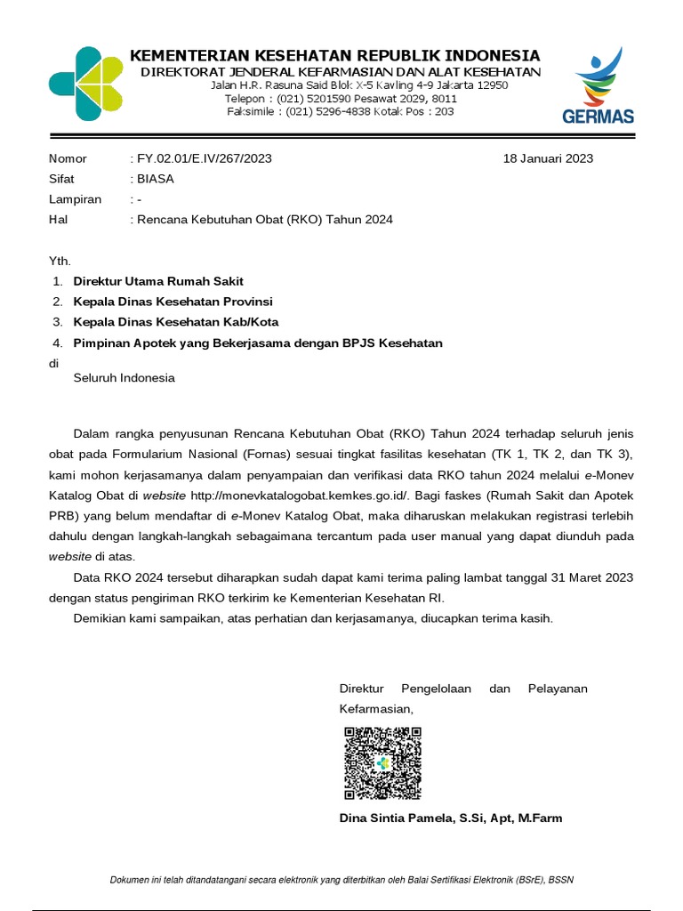RKO Obat 2024: Panduan dan Batas Waktu | PDF | Kesehatan Holistik