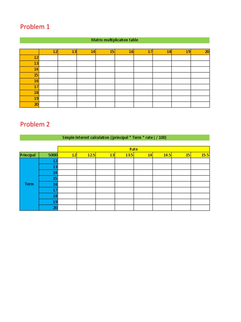 Excel Practice - ExcelR | PDF