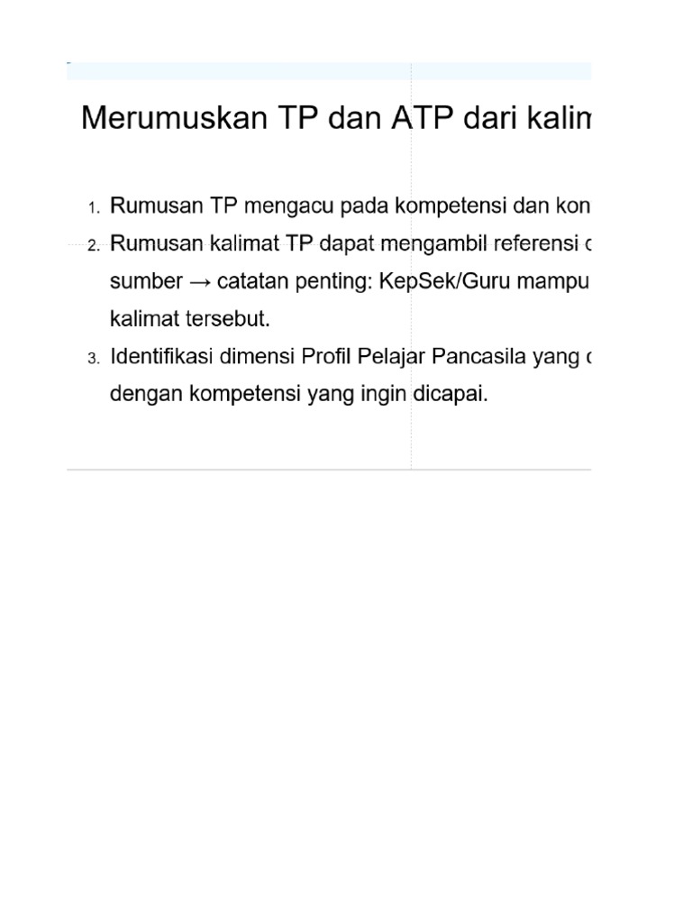 Analisis CP Dan Membuat TP - Atp - Modul Ajar @@ | PDF