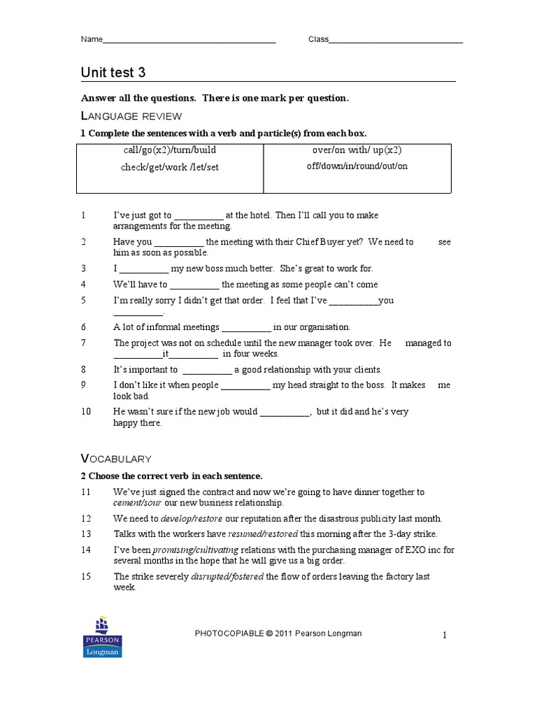 Unit Test 3 | PDF