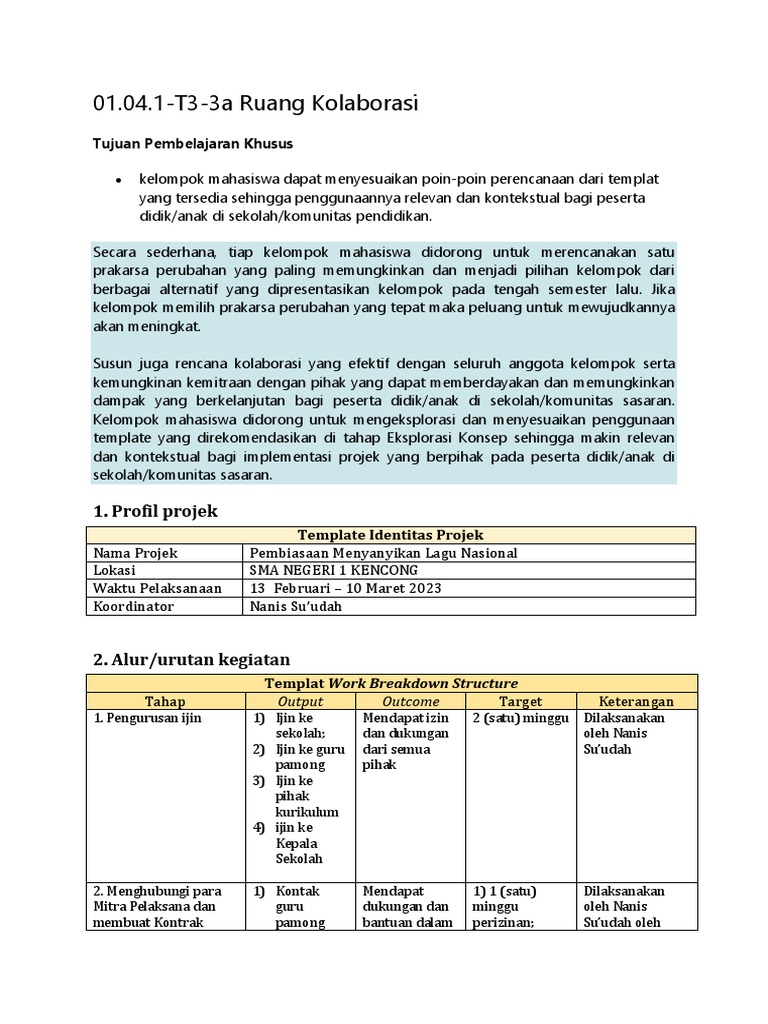 Topik 3 Ruang Kolaborasi | PDF | Karier & Perkembangan
