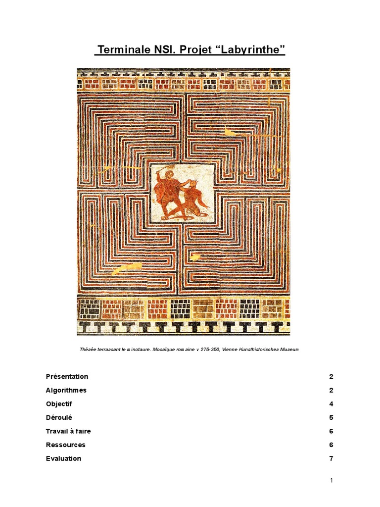 Algorithme de Labyrinthe en Python | PDF | Labyrinthe | Informatique