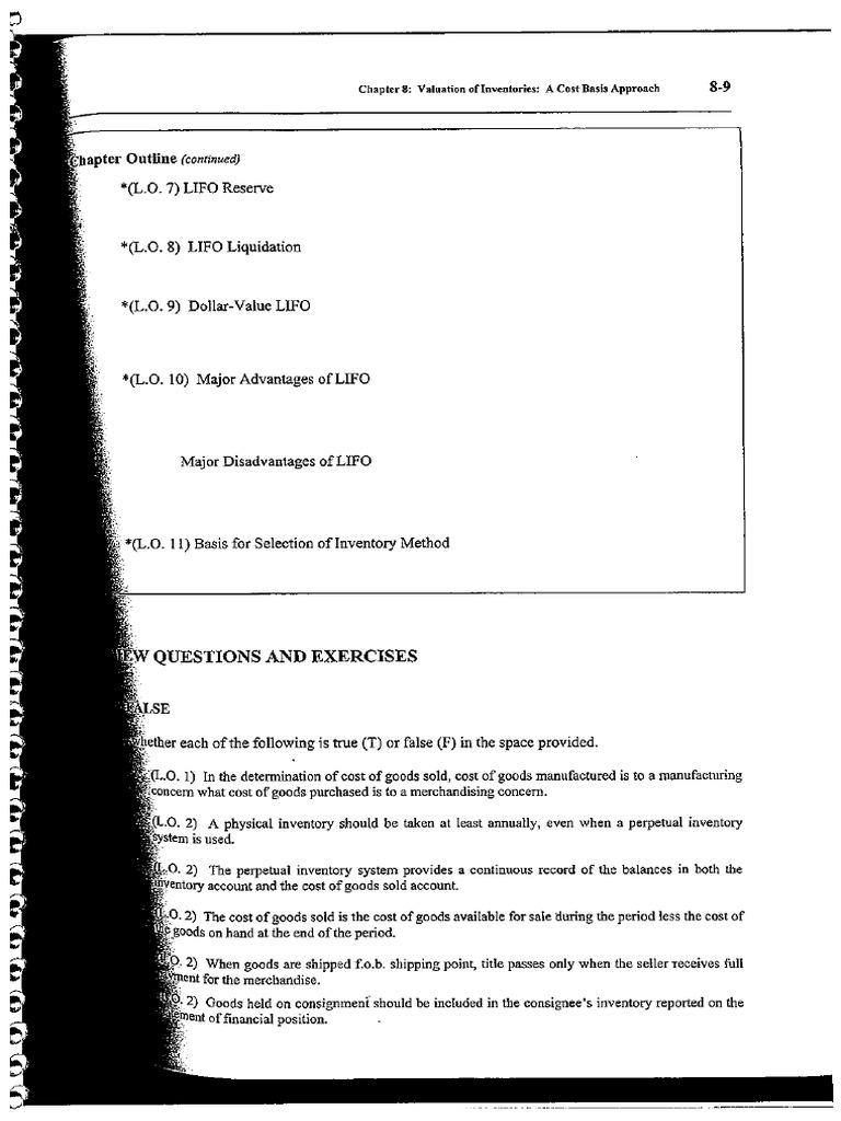 Modul-Study Guide Intermediate Ch. 8-9 | PDF