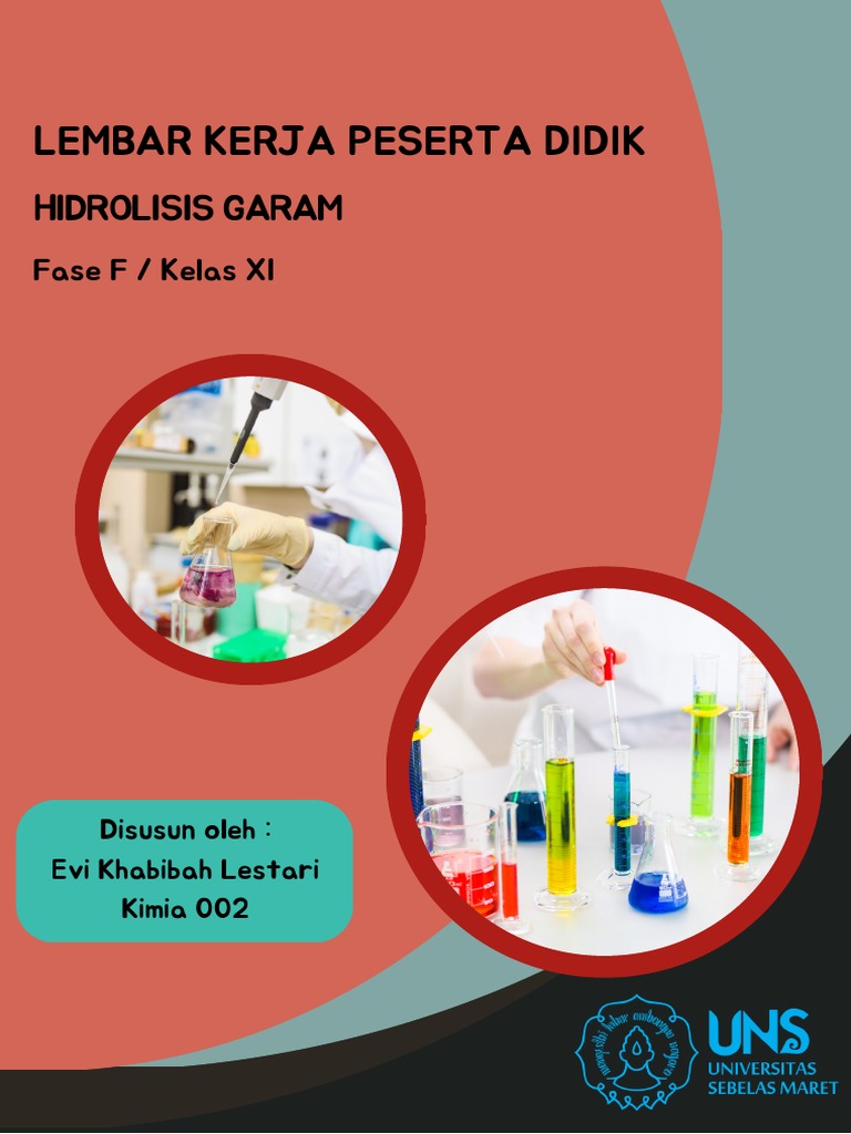 LKPD Hidrolisis CRT - Evi Khabibah Lestari - Kimia 002 | PDF | Sains & Matematika