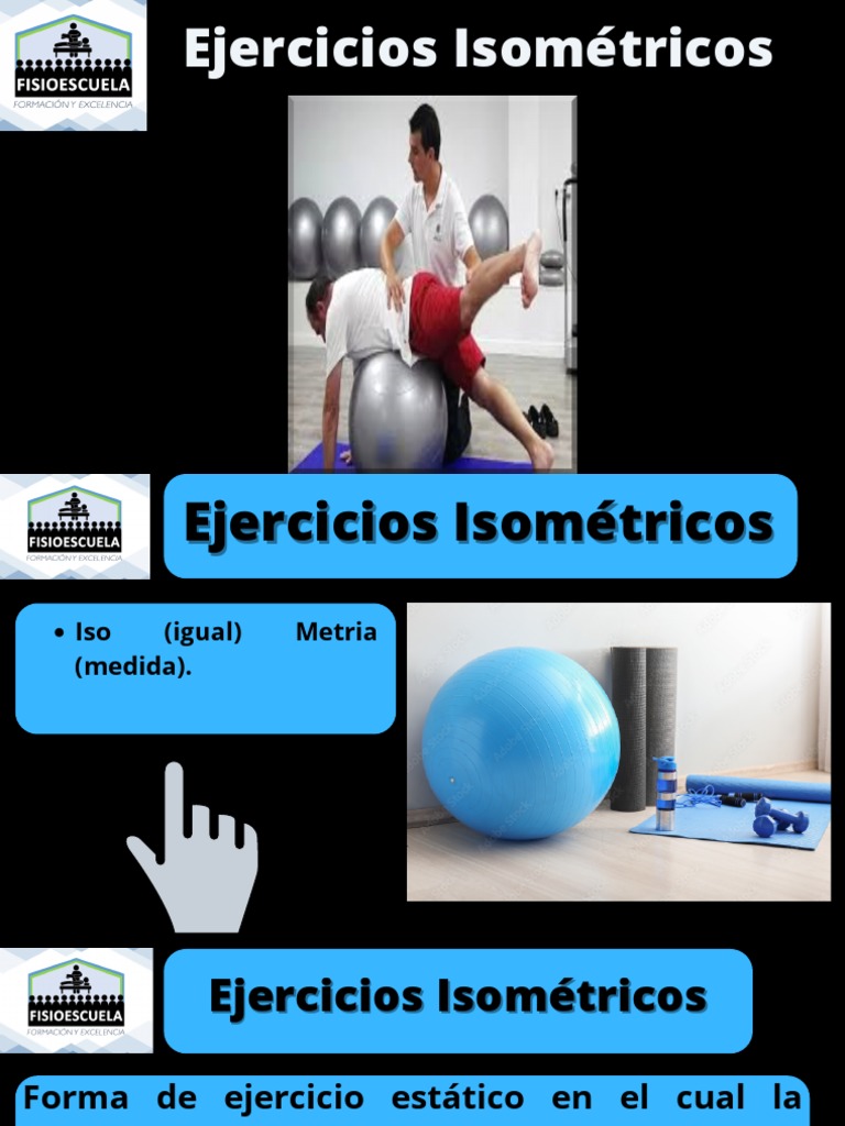 Ejercicios Isométricos II PDF | PDF | Contracción muscular | Músculo