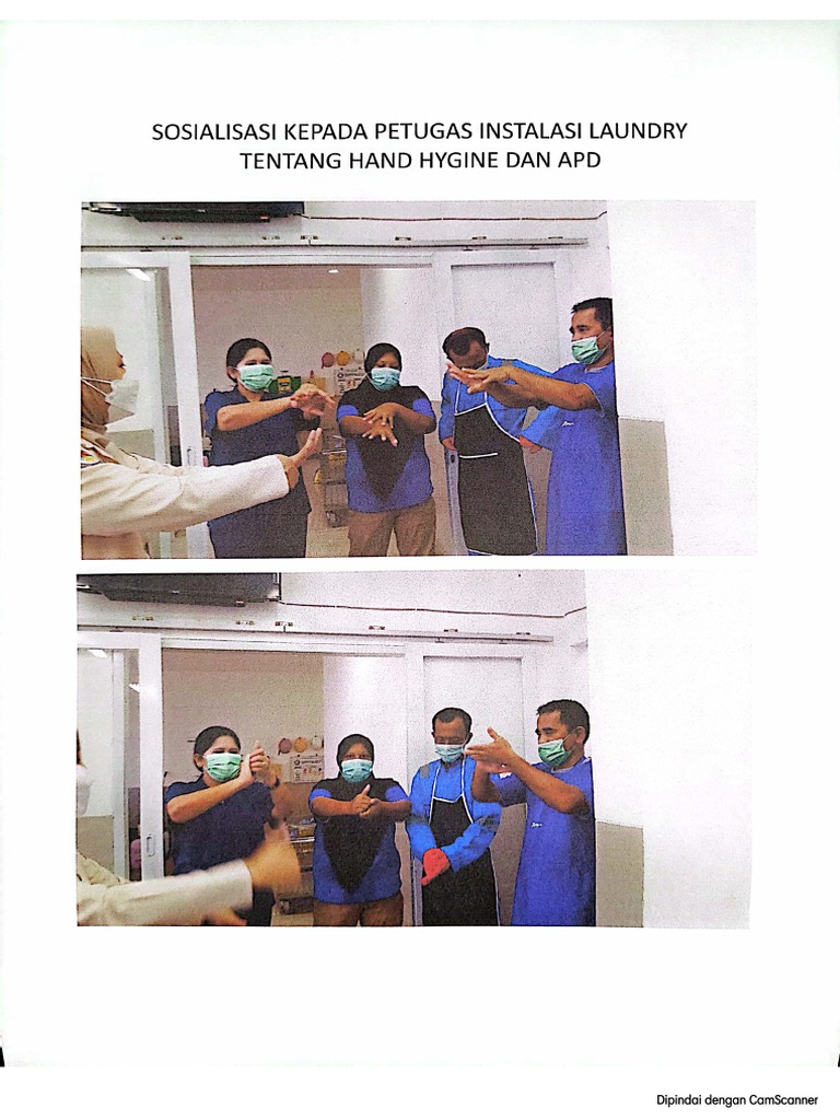 Sosialisasi Kepada Petugas Laundry Tentang HH Dan Apd | PDF