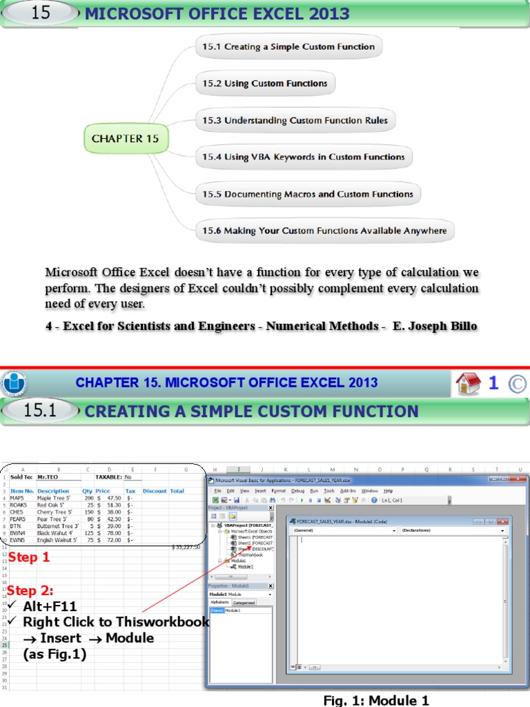 Computing - Microsoft Excel - Chapter 15 - Create Custom Functions - Solver | PDF | Microsoft ...