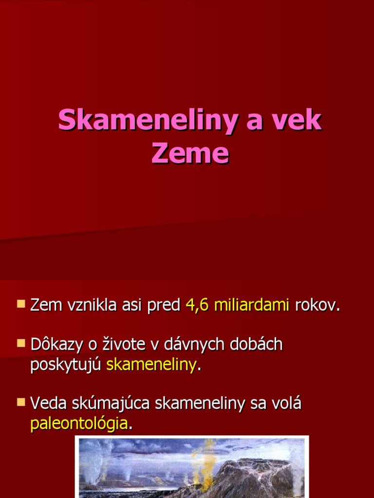 Skameneliny A Vek Zeme | PDF