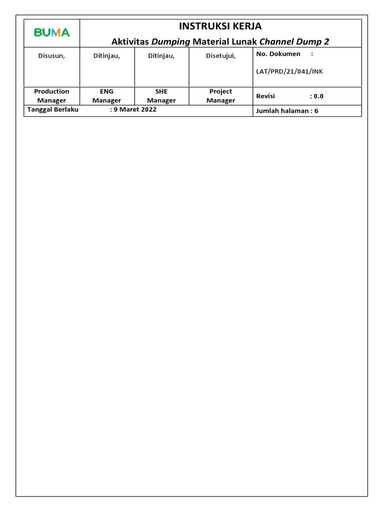 Prosedur Dumping Material Lunak | PDF | Teknologi & Rekayasa