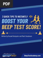 Beep Test Table | PDF