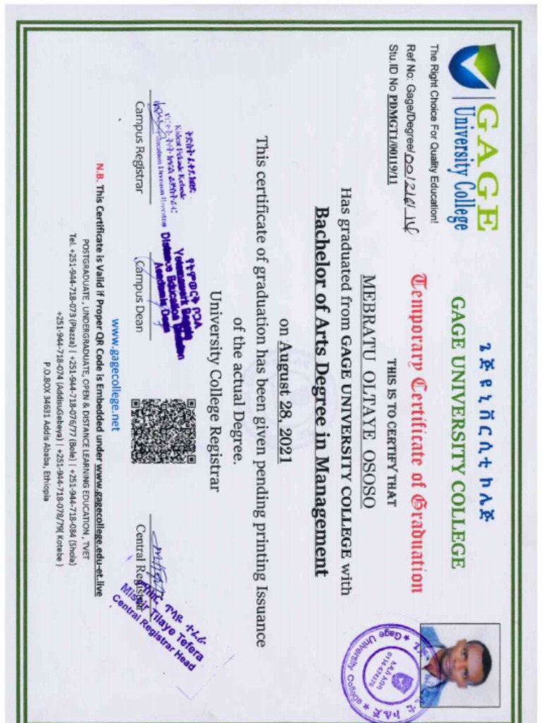 MEBRATU degreeDOCUMENT | PDF