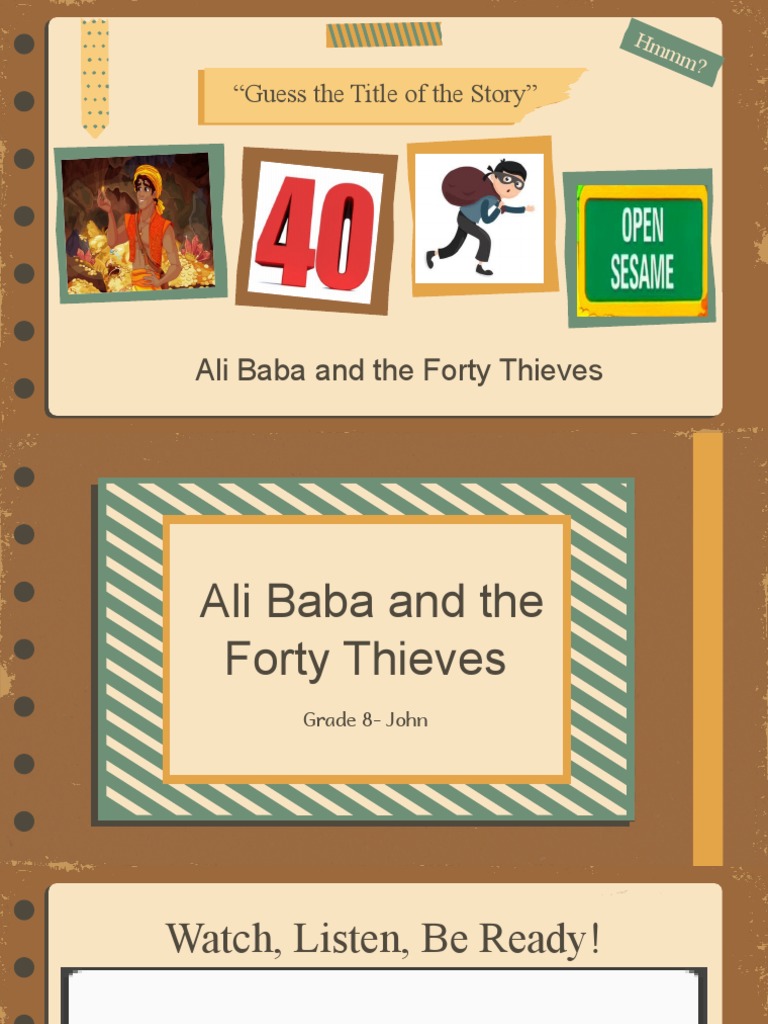 Alibaba and The Forty Thieves | PDF