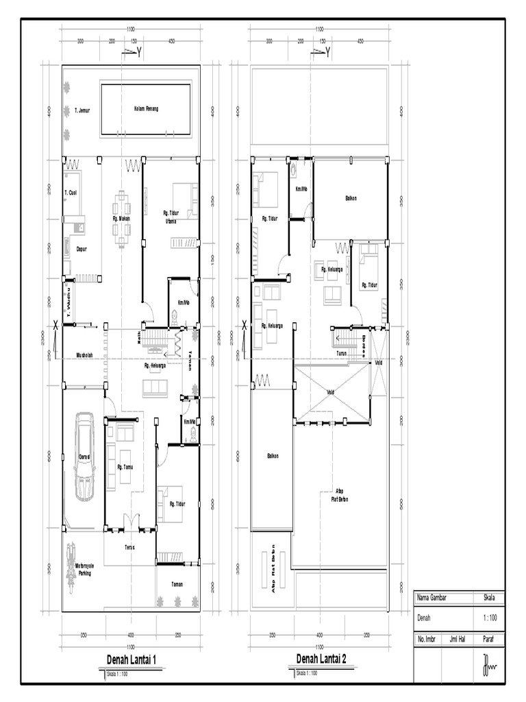 Gambar Denah Rumah Misbah PDF | PDF