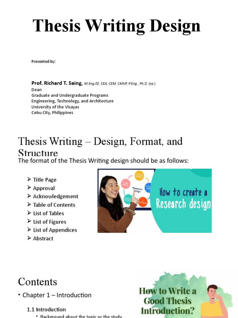 Thesis Writing Design | PDF
