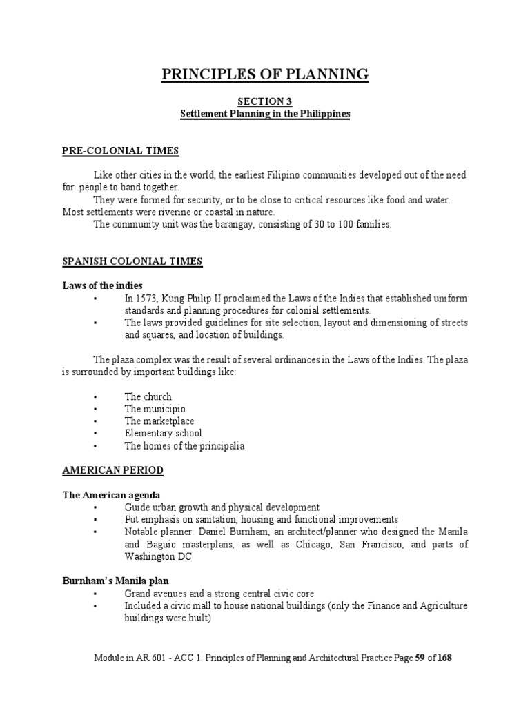 ACC 1 Principiles of Planning Part 2 | PDF | Manila | Urban Planning ACC 1 Principiles of Planning Part 2 | PDF | Manila | Urban Planning