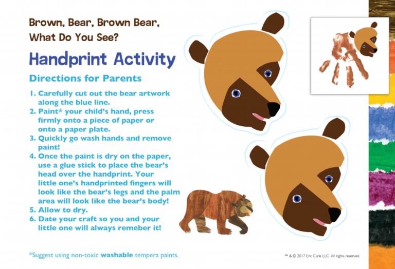 Brown Bear Handprint Activity | PDF