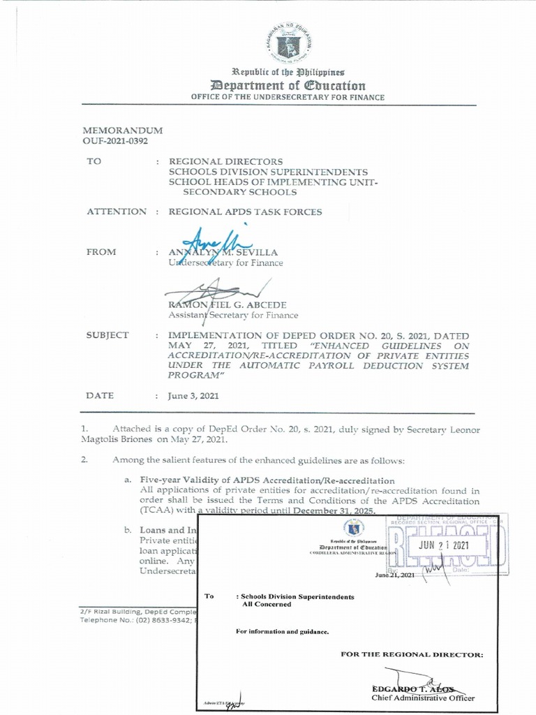 Enhanced Guidelines on Accreditation/Re-Accreditation of Private Entities Under the Automatic ...