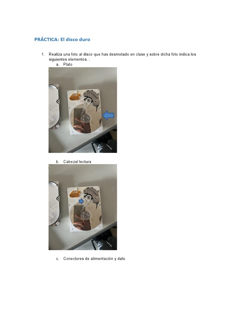 PRACTICA Tema 2 Parte 2 - Disco Duro | PDF | Disco duro | Unidad de ... PRACTICA Tema 2 Parte 2 - Disco Duro | PDF | Disco duro | Unidad de ...
