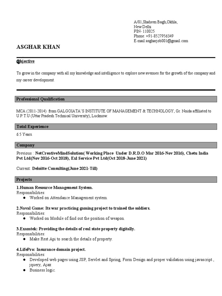 Naukri AsgharKhan (6y 0m) | Download Free PDF | Spring Framework ... Naukri AsgharKhan (6y 0m) | Download Free PDF | Spring Framework ...