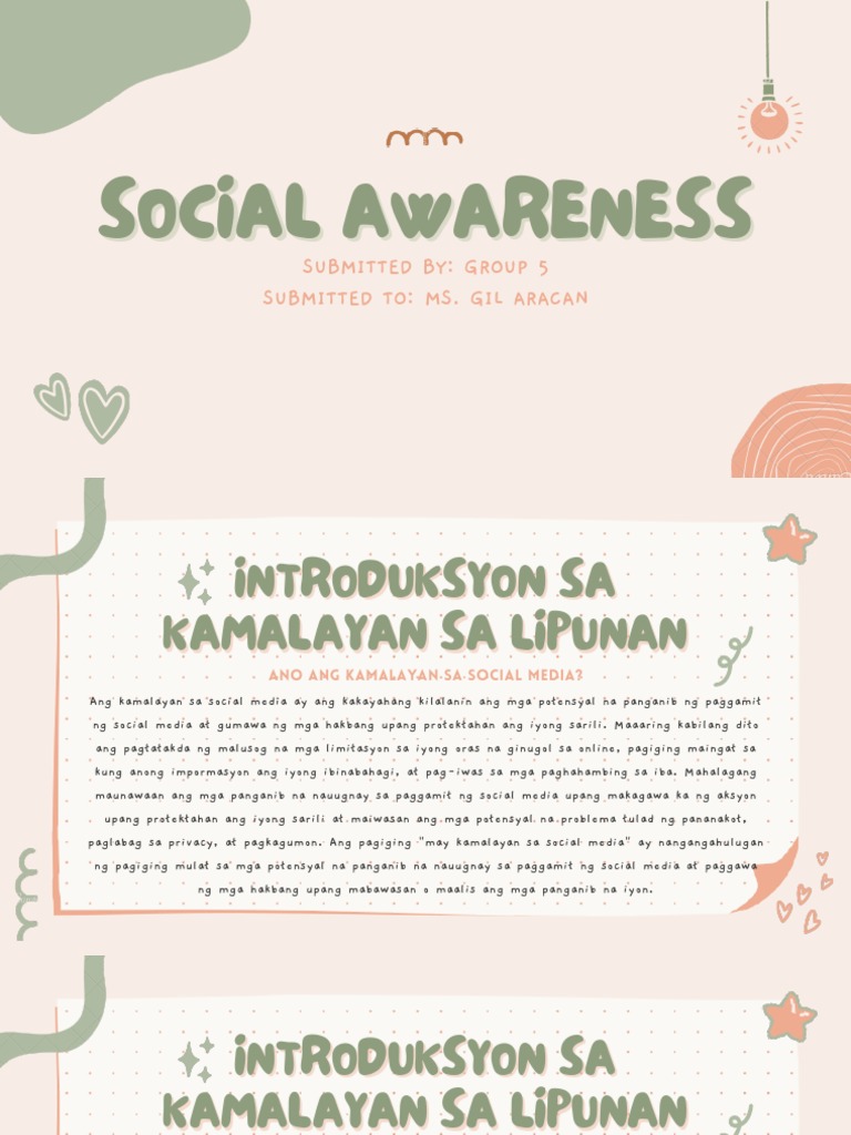 Social Awareness Tagalog | PDF