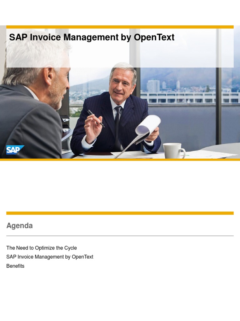 Sap Invoice Management by Opentext | PDF | Accounts Payable | Invoice