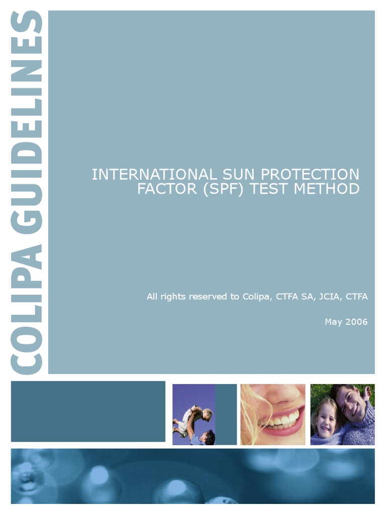 International SPF Test Method Guide | PDF | Sunscreen | Ultraviolet