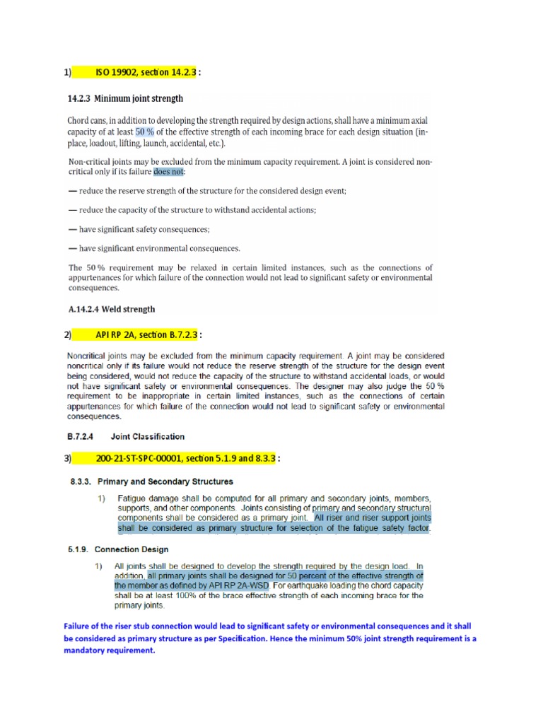 1) ISO 19902, Section 14.2.3 | PDF | Technology & Engineering