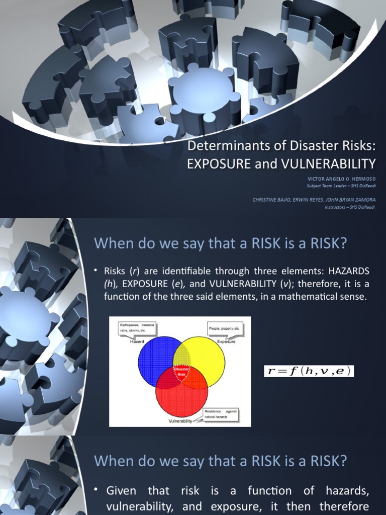 Lecture 2 - Exposure and Vulnerability | PDF | Hazards | Risk