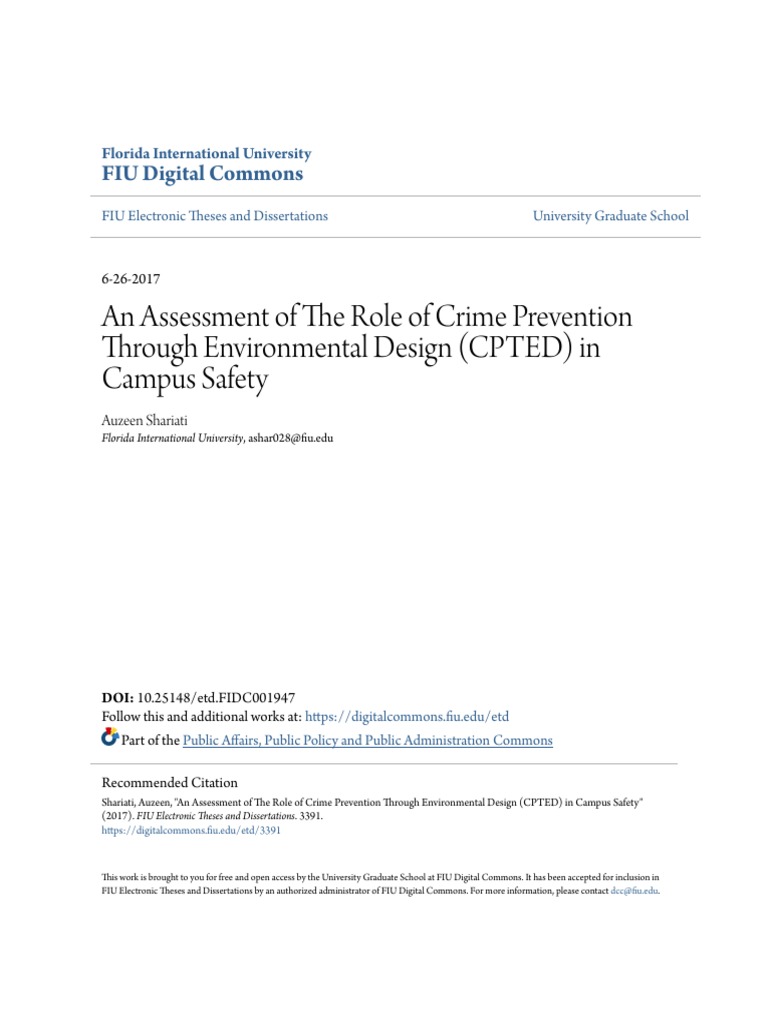 Assessment of Crime Prevention Roles 2017 | PDF | Methodology | Survey ...
