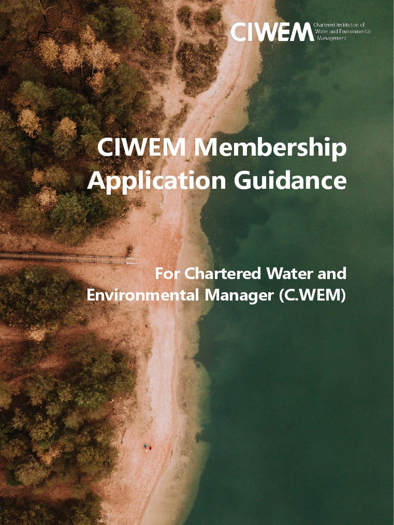 Guidance for Achieving Chartership as a Chartered Water and ...