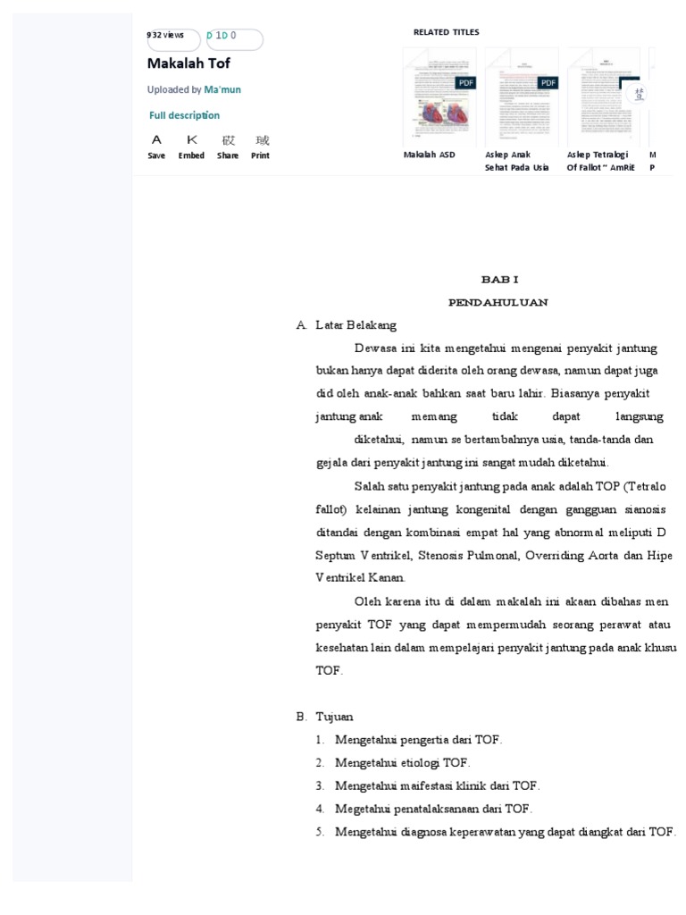 PDF Makalah Tof | PDF