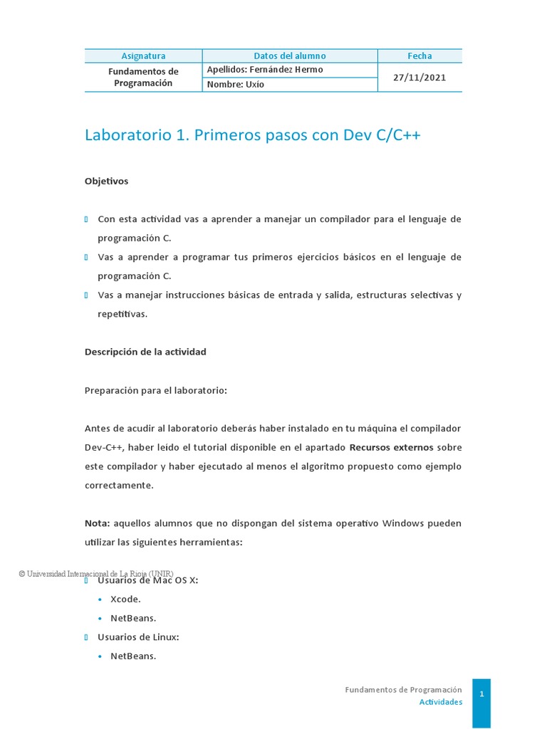 LAB1 | PDF | Programación de computadoras | Programa de computadora