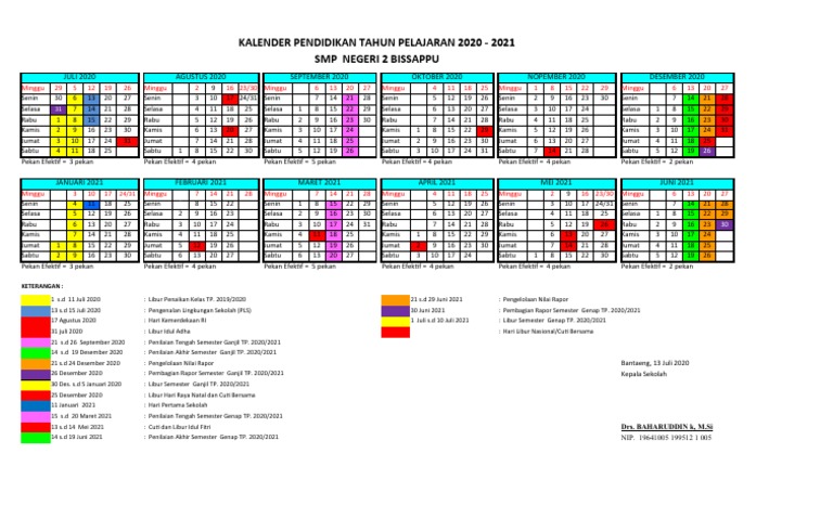 KALENDER PENDIDIKAN 2020-2021 | PDF