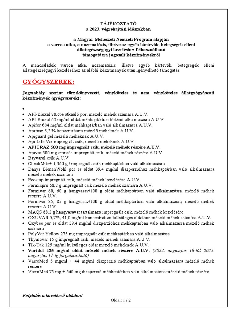 Gyógyszer-Lista-2023 02 27 | PDF