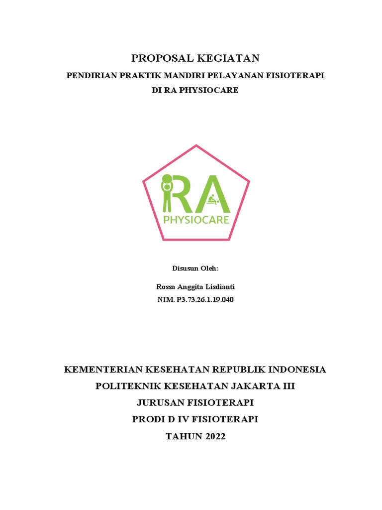 Proposal Pendirian RA Physiocare 2022 | PDF