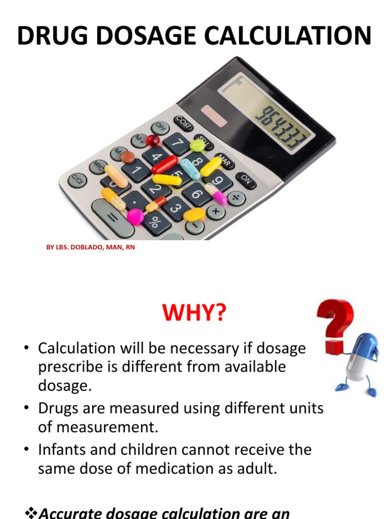 Drug Calculation | PDF | Pound (Mass) | Ounce