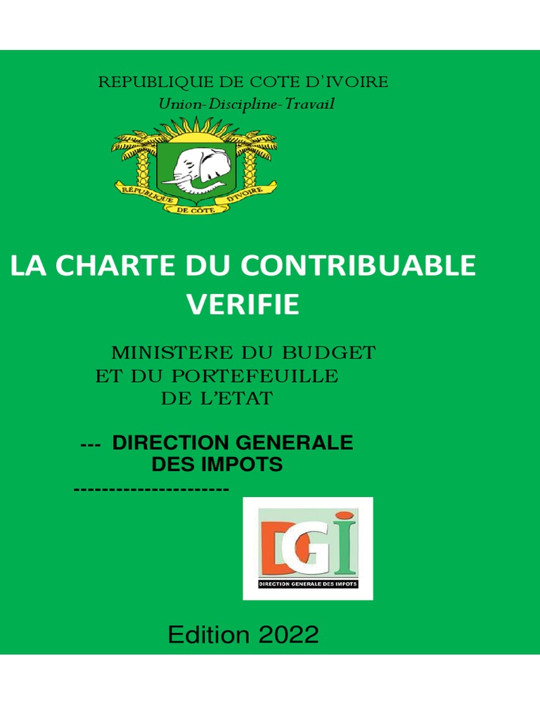 Charte du Contribuable Vérifié 2022 | PDF | Impôts | Impôt sur le revenu