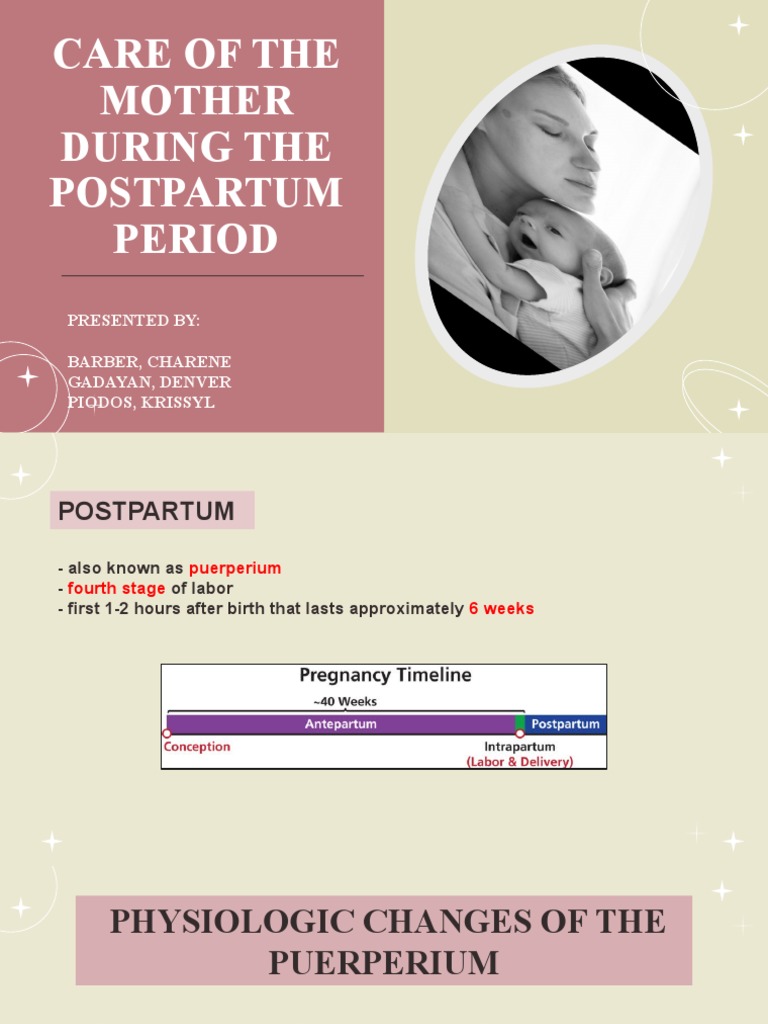 Postpartum Care Report | PDF | Breastfeeding | Childbirth